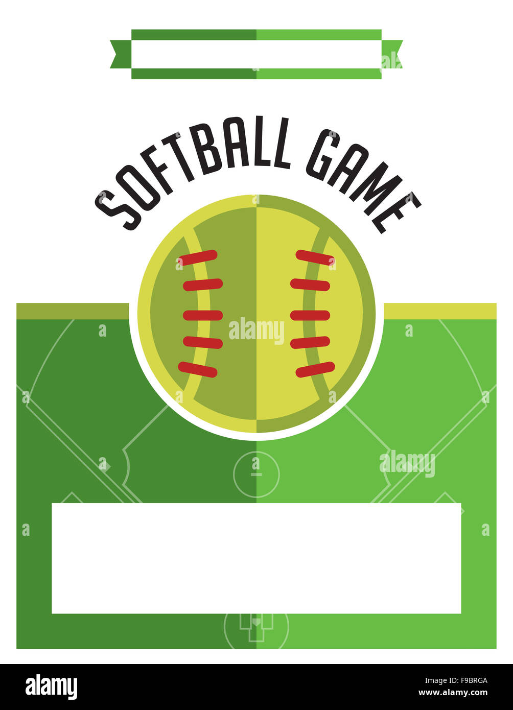 A template flyer background for a softball game Stock Photo - Alamy