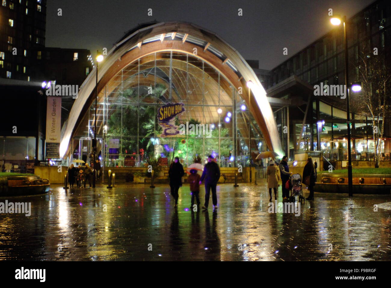 The Winter Garden on Surrey Street in Sheffield city centre, South ...