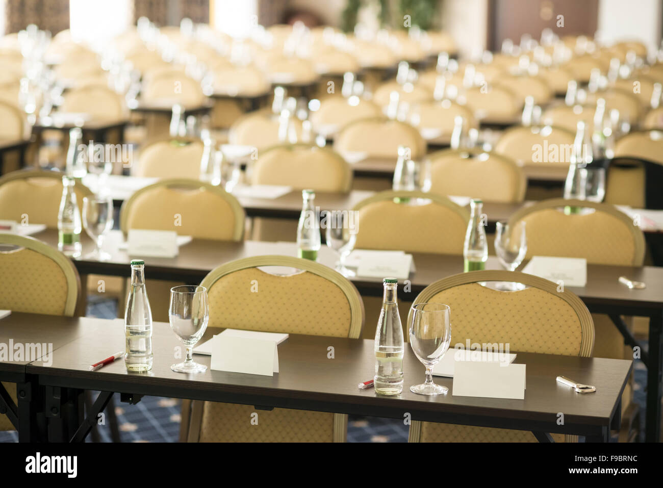 Congress room is ready for indoor business conference Stock Photo - Alamy