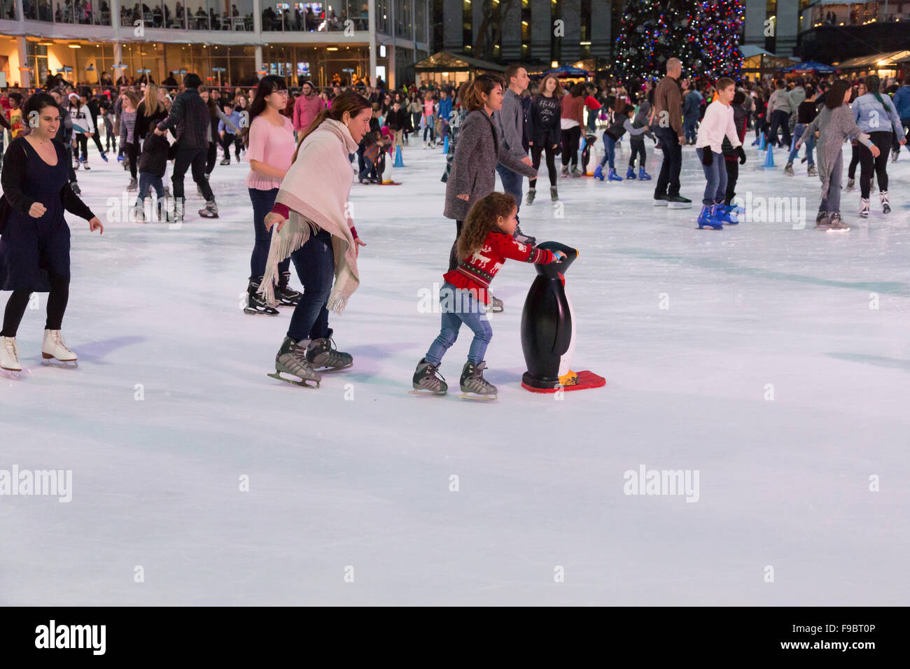 Skating Rink at the Bank of America Winter Village, Bryant Park, NYC ...
