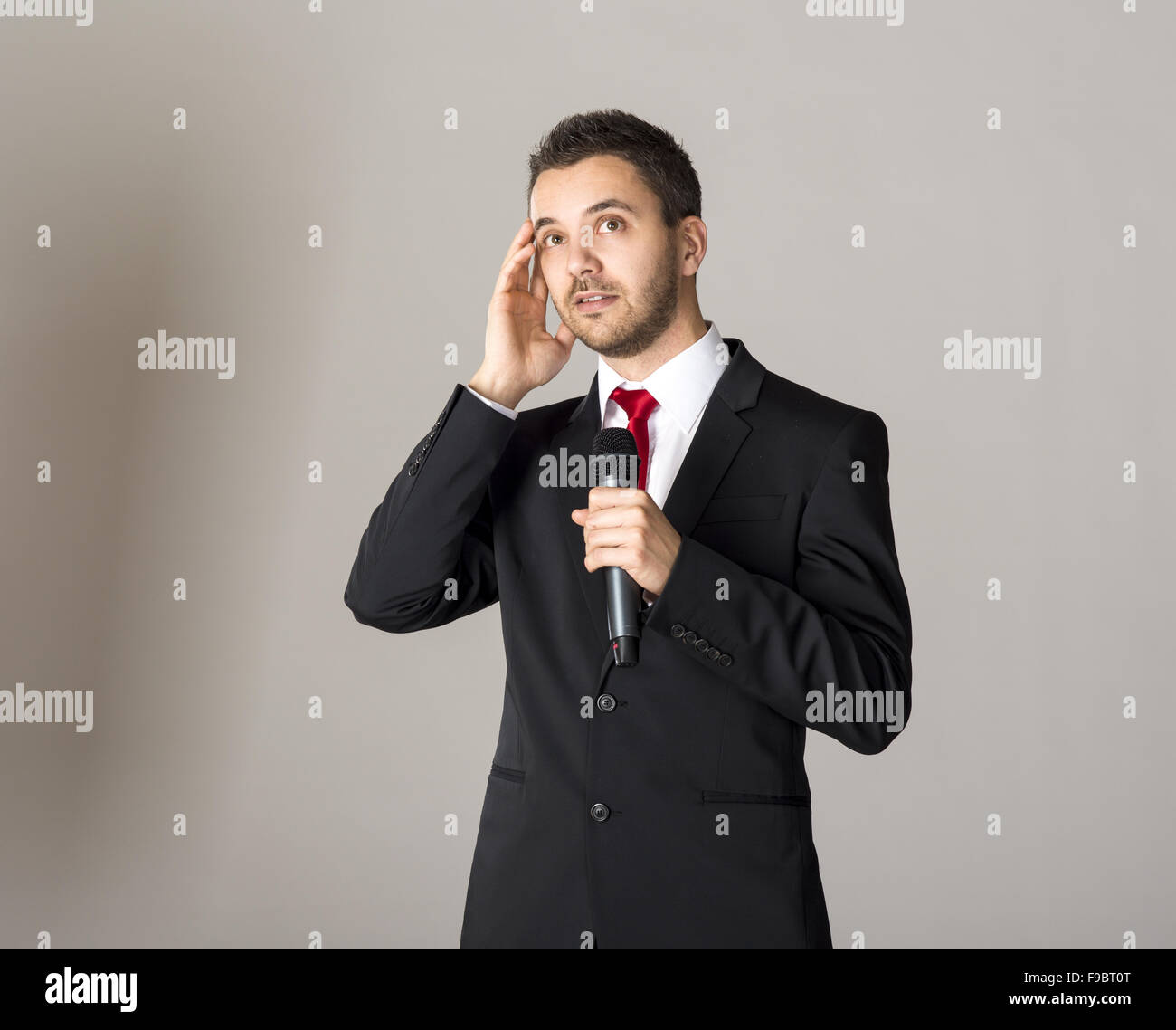 Businessman portrait happy speech hi-res stock photography and images ...