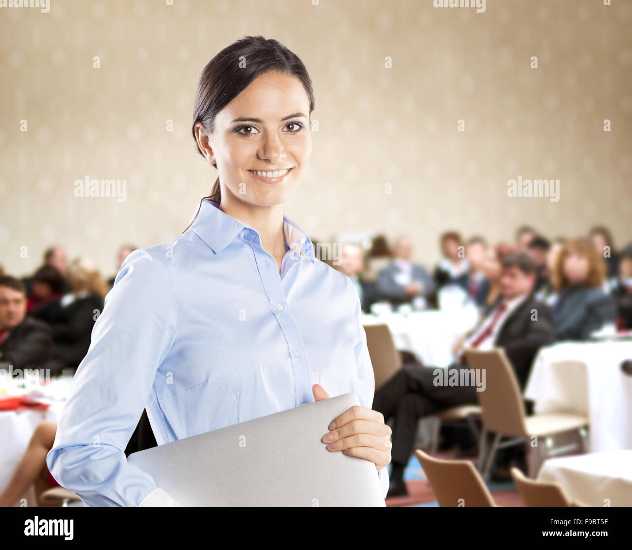 Public indoor business conference for modern managers Stock Photo - Alamy