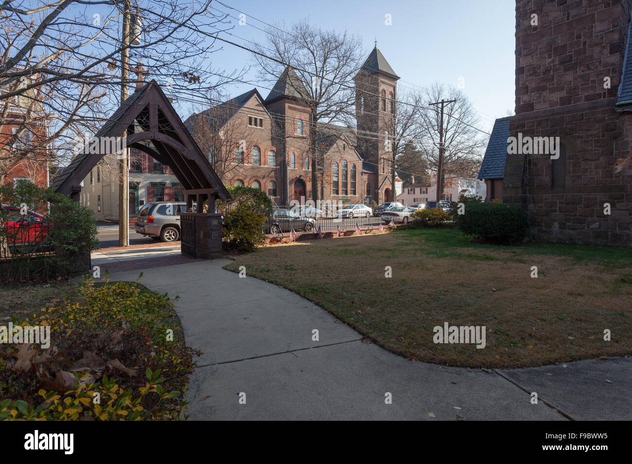 First Baptist Church, Prince Street, Bordentown, NJ, seen from Christ ...