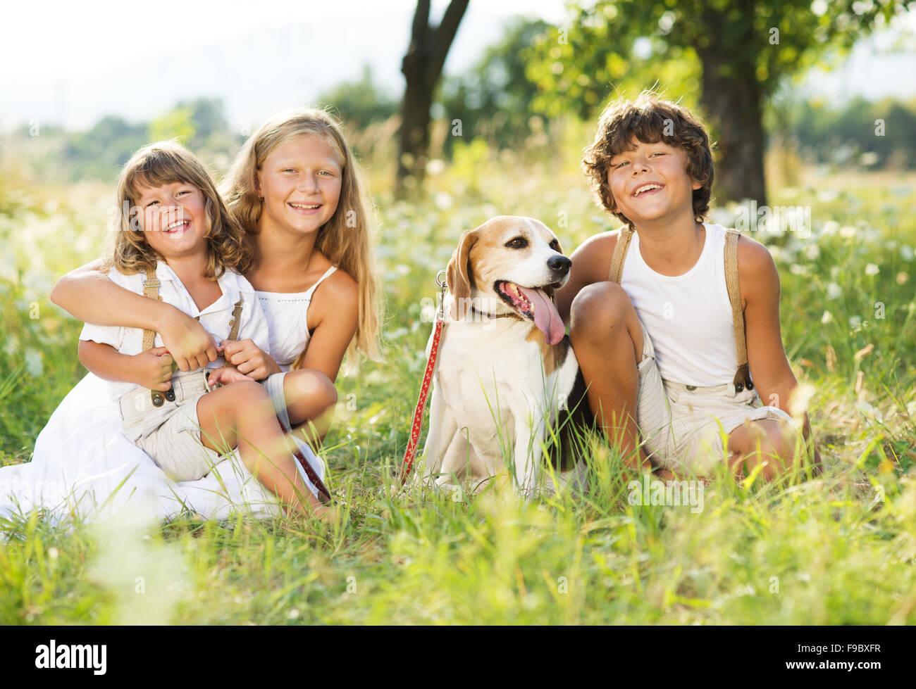 Mother outside with her kids hi-res stock photography and images - Alamy