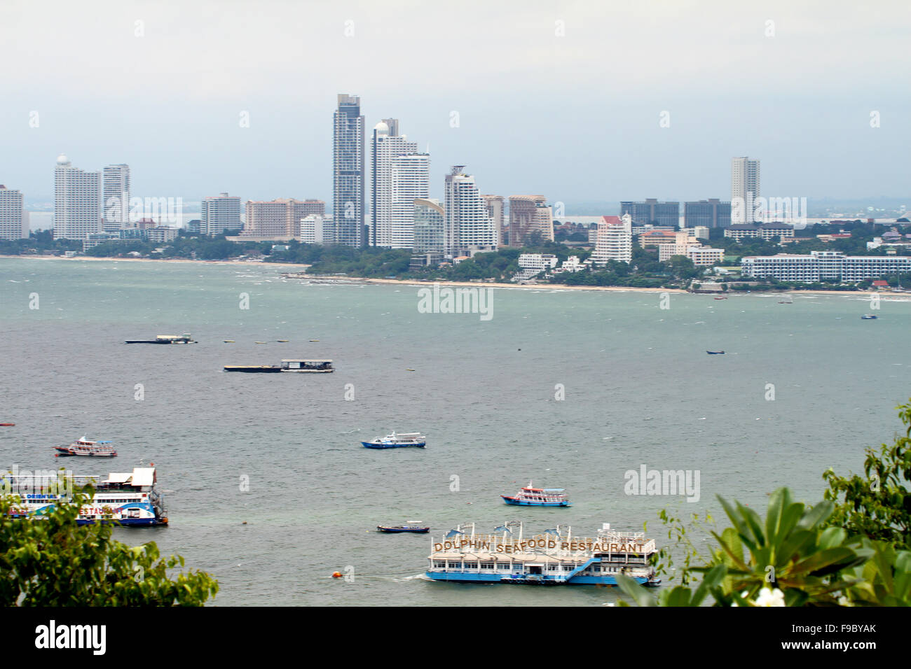 PATTAYA - SEPTEMBER 10 : Pattaya-city birds view September 10, 2011 in ...