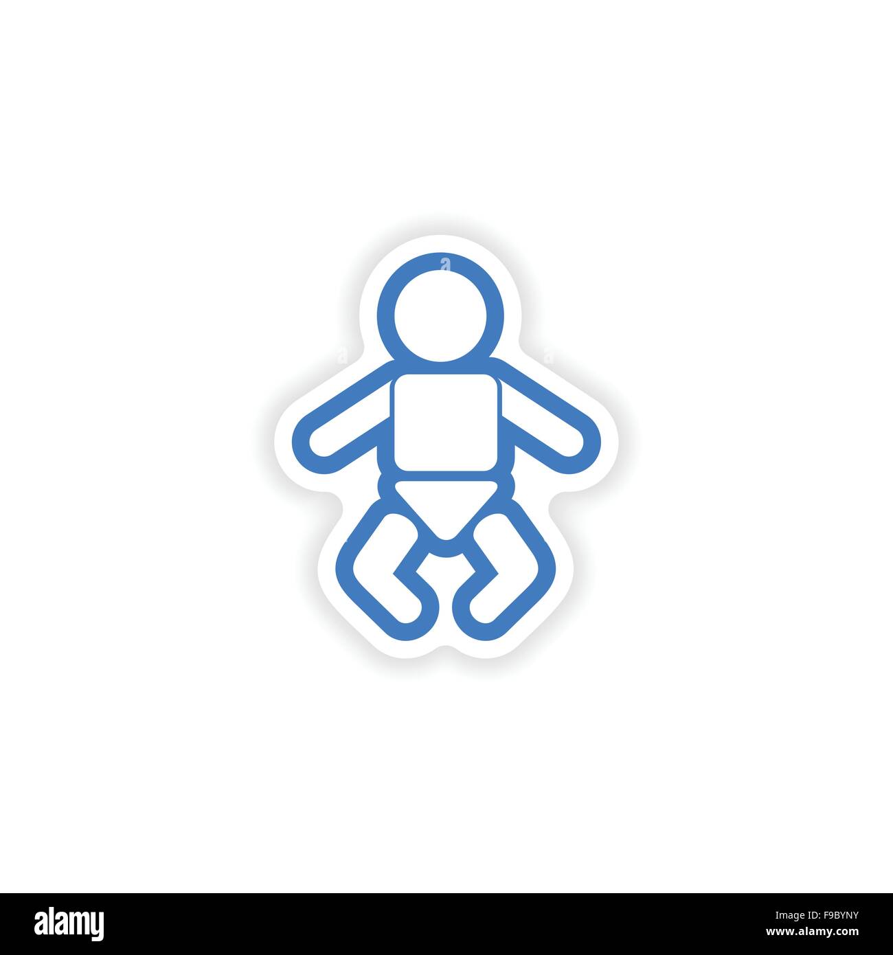 Fragile sticker on person Stock Vector Images - Alamy