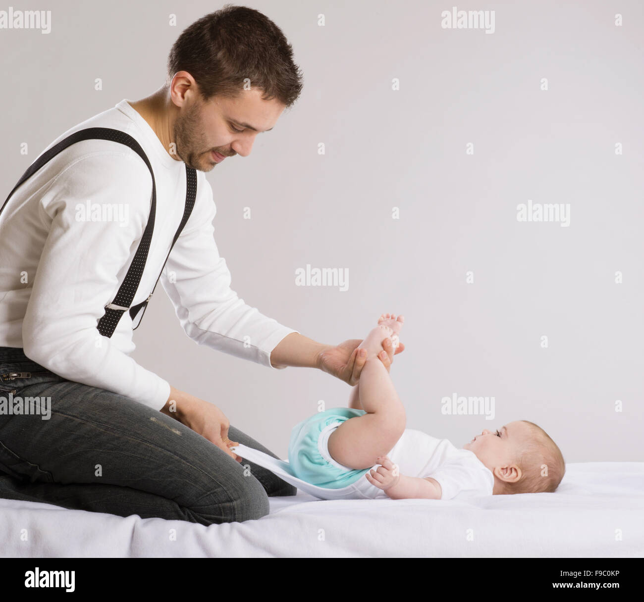 Man Changing Nappy High Resolution Stock Photography and Images - Alamy