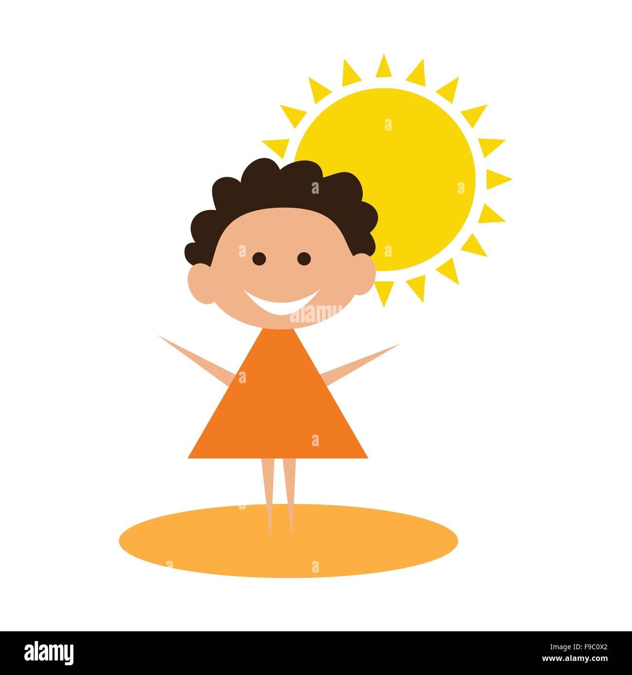 Flat with shadow icon and mobile application baby walk Stock Vector ...