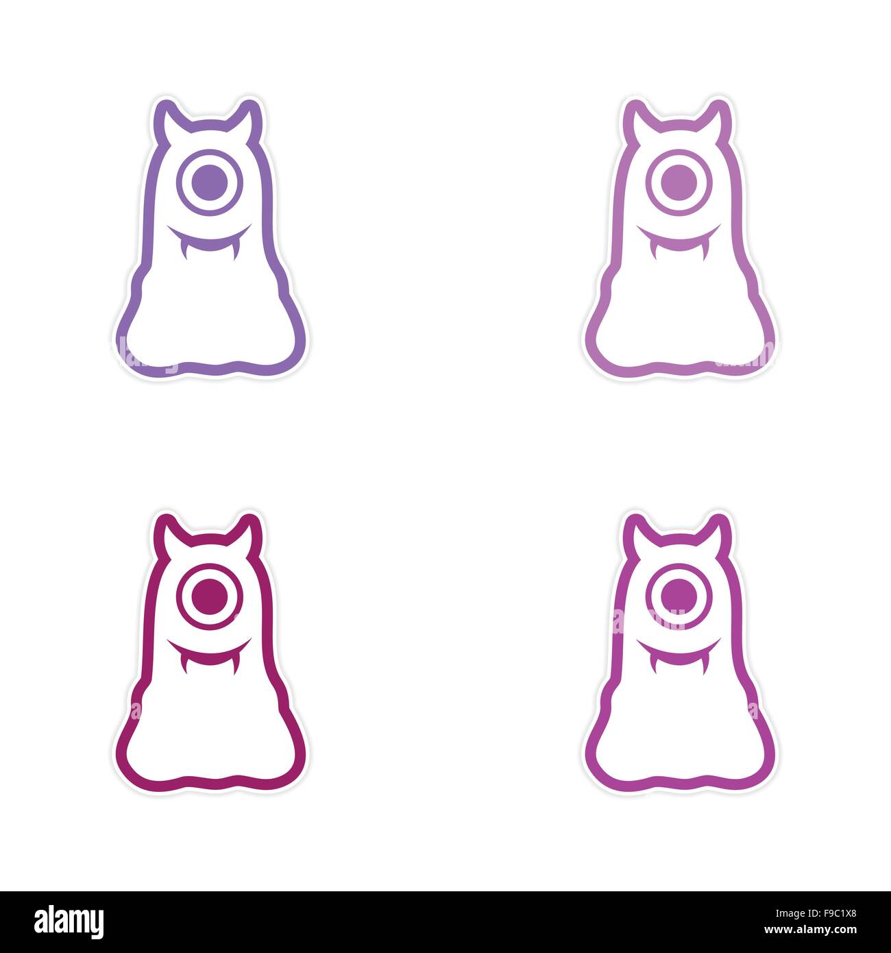 Cartoon illustration funny cyclops eye hi-res stock photography and ...