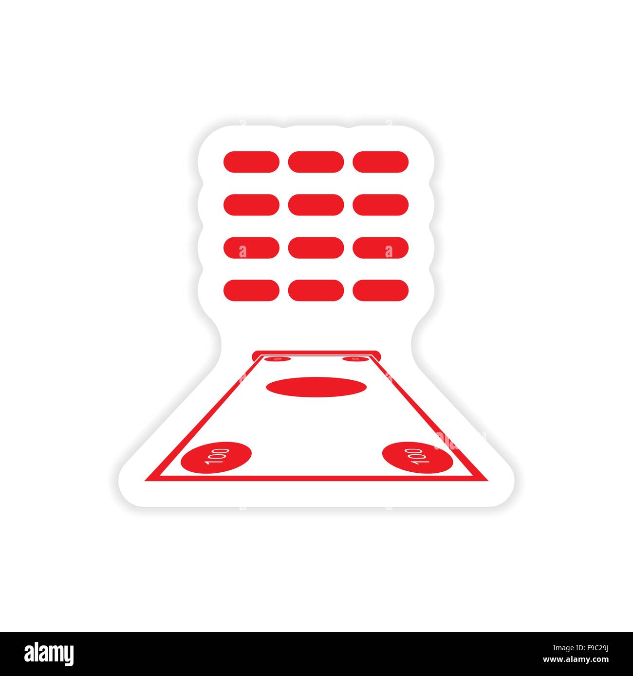 stylish sticker on paper money and ATM Stock Vector Image & Art - Alamy