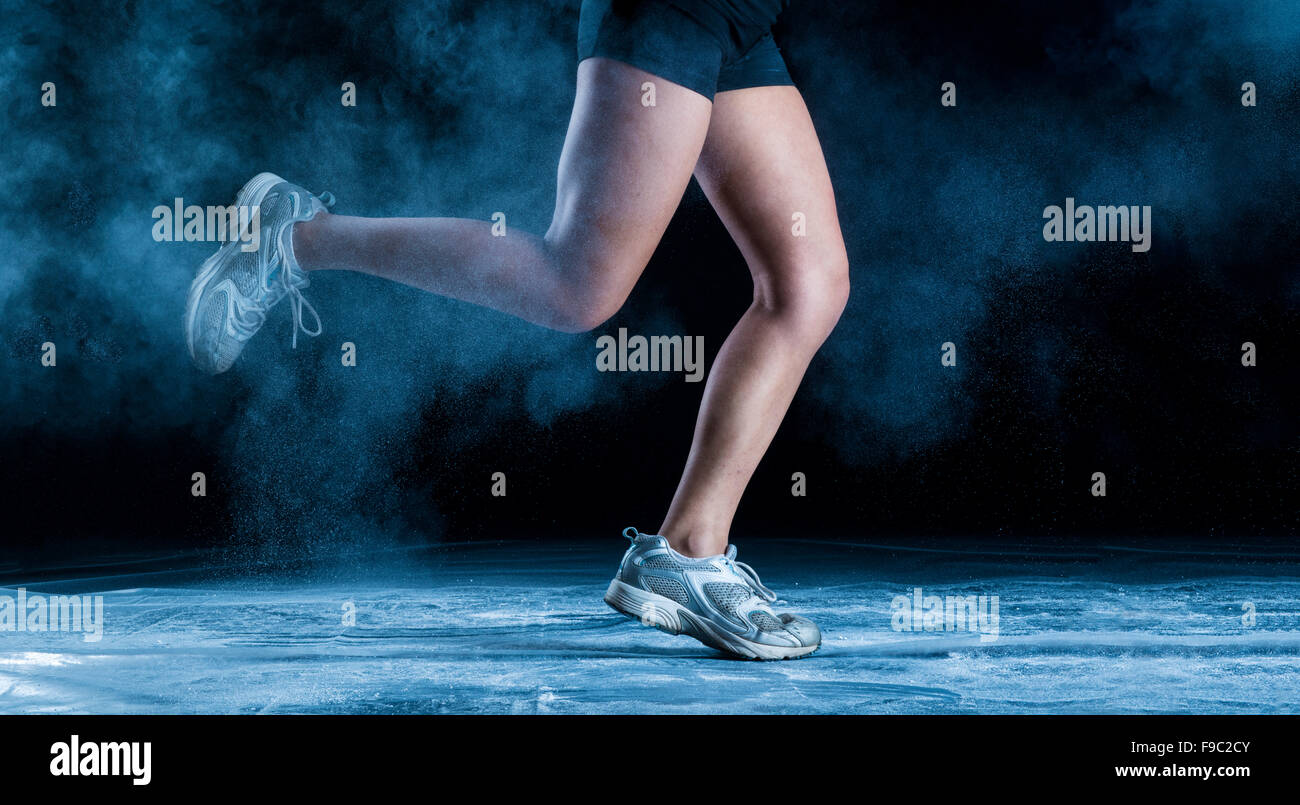 Running feet isolated hi-res stock photography and images - Alamy