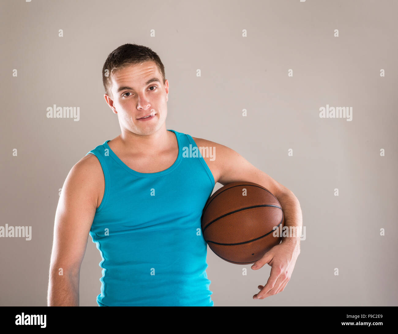 Portrait of sport player isolated on white background Stock Photo - Alamy