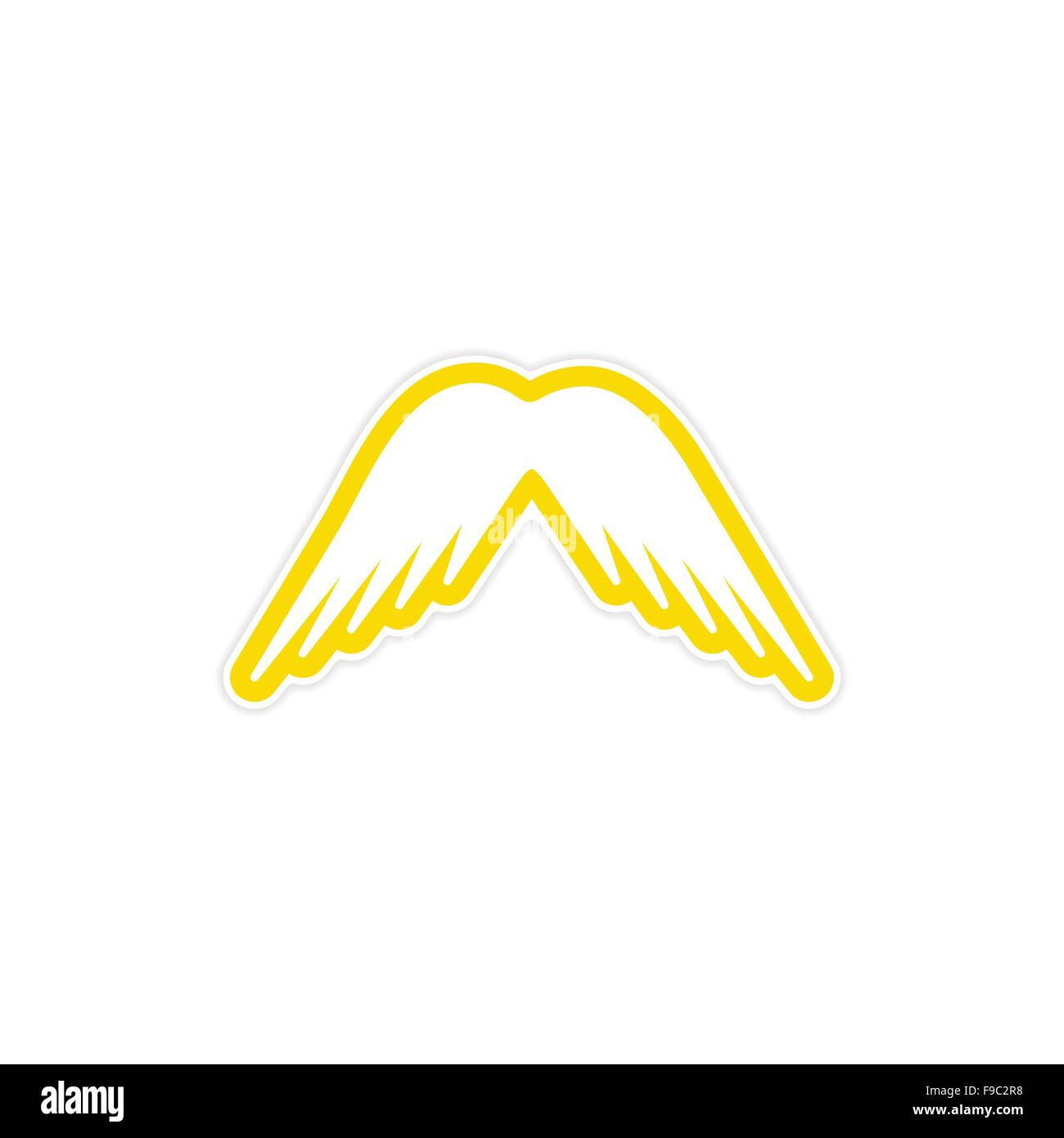 Sticker Eagle Wings Stock Vector Image & Art - Alamy