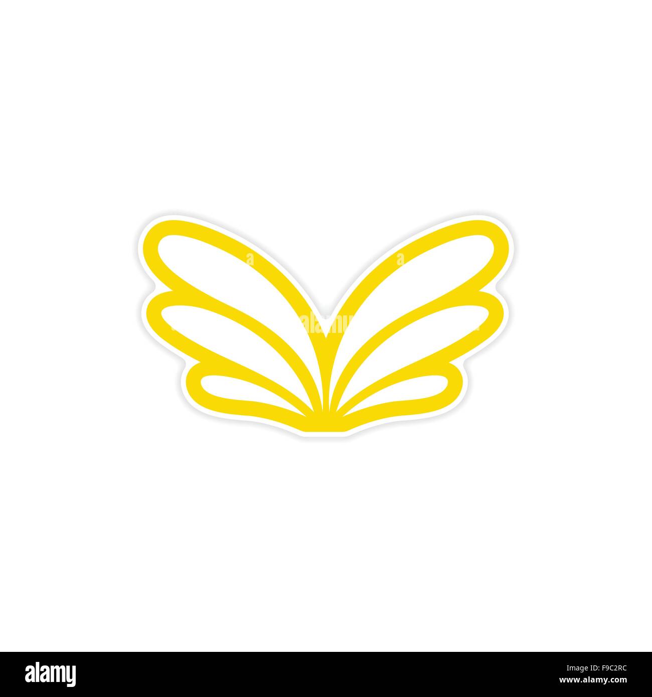 Sticker Eagle Wings Stock Vector Image & Art - Alamy