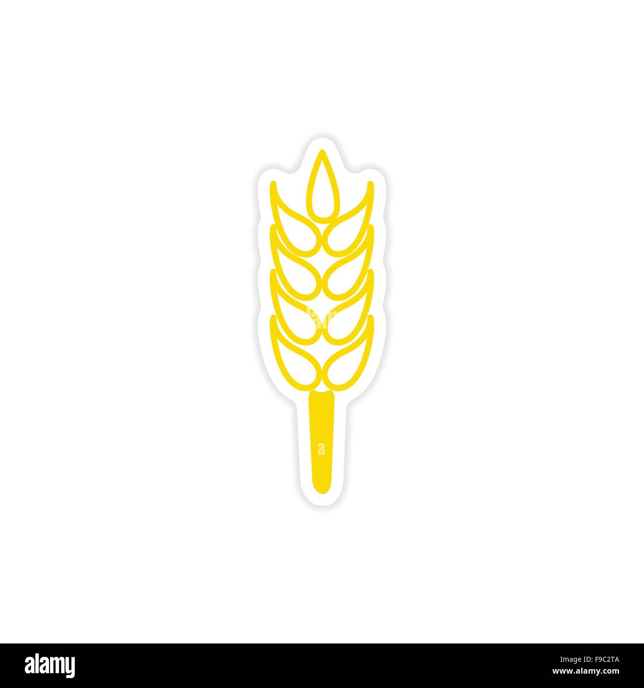 icon sticker realistic design on paper wheat Stock Vector Image & Art ...