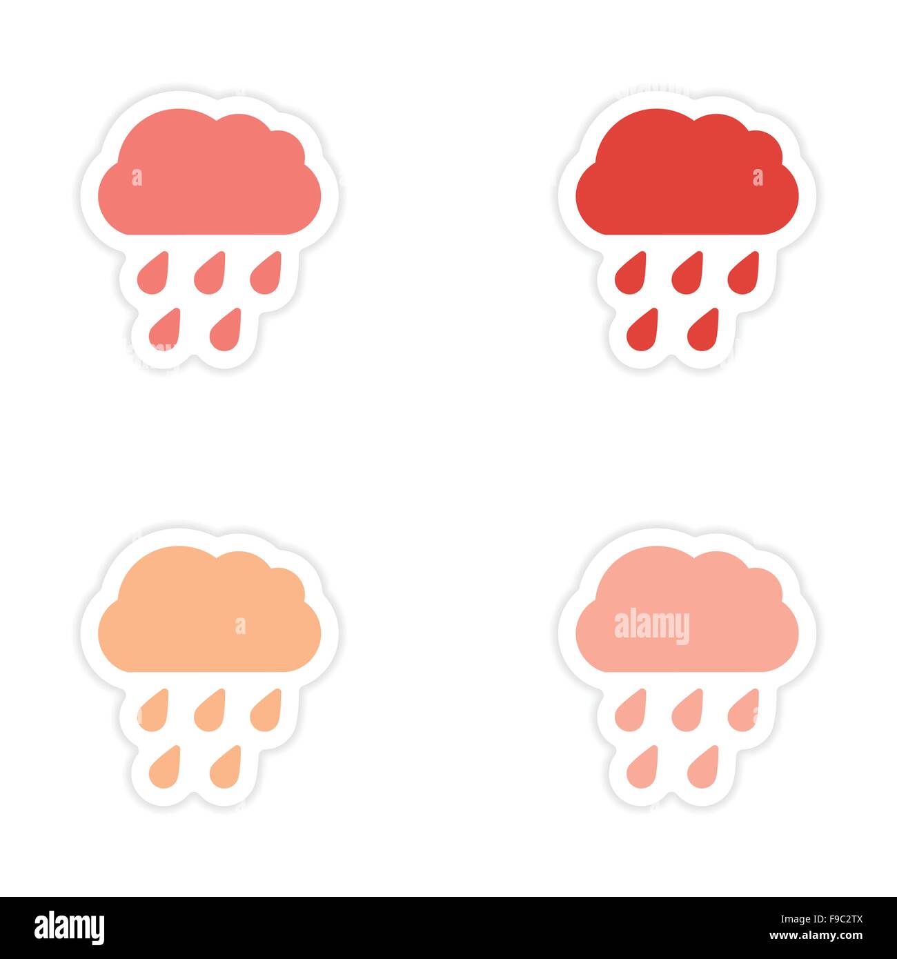 Real rainy drops Stock Vector Images - Alamy