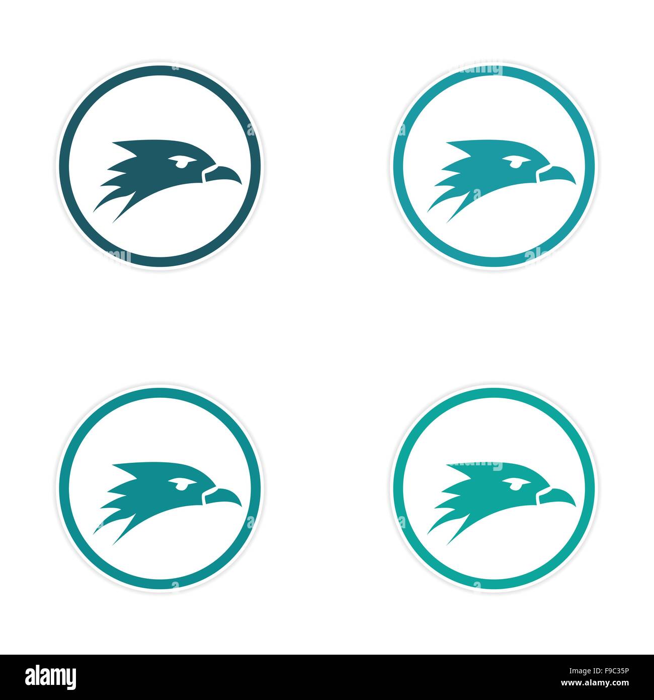 assembly stickers eagle head logo Stock Vector Image & Art - Alamy