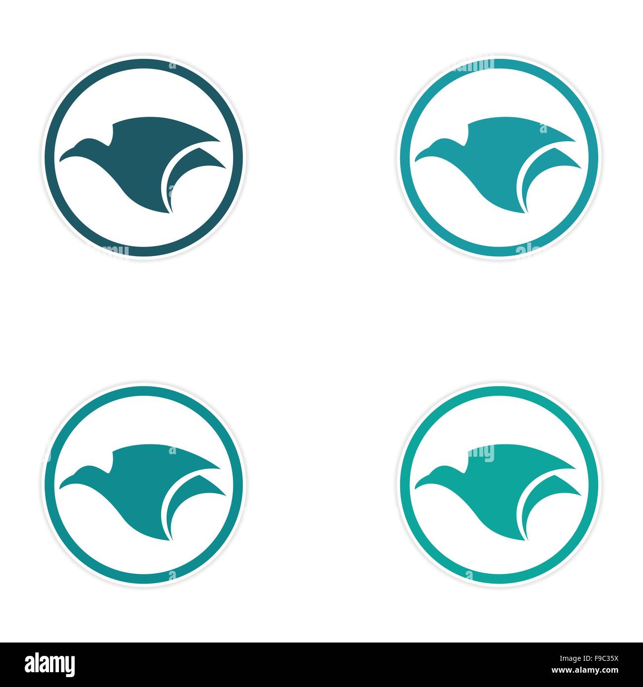 assembly sticker flying eagle Stock Vector Image & Art - Alamy