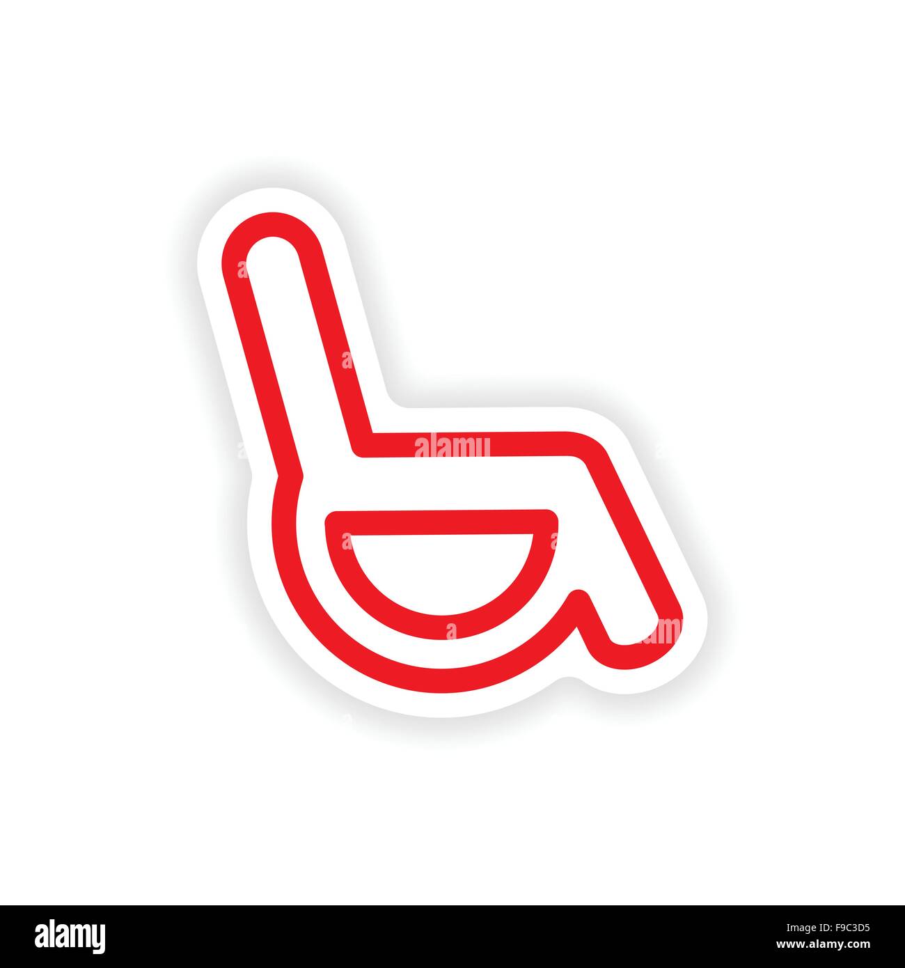 Wheelchair symbol sticker hi-res stock photography and images - Alamy