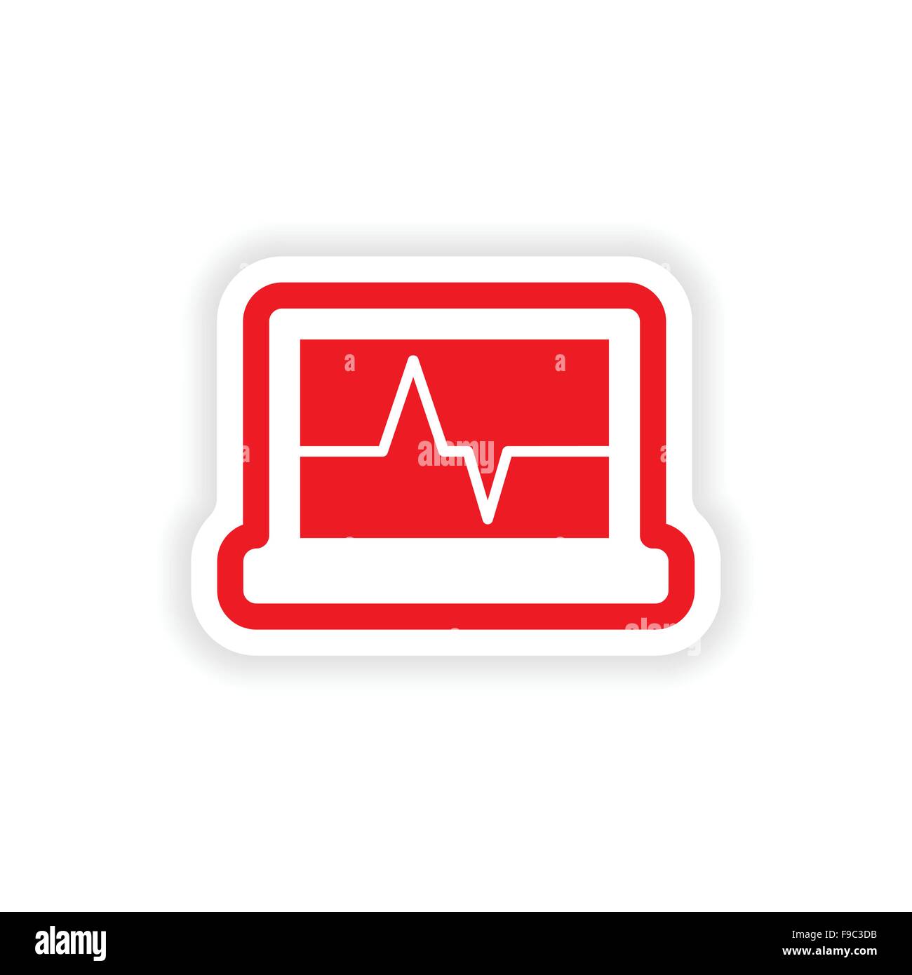 Ecg machine electrocardiogram machine Stock Vector Images - Alamy