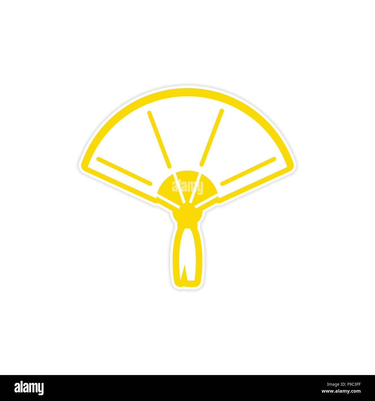 Hand fan japanese geisha Cut Out Stock Images & Pictures - Alamy