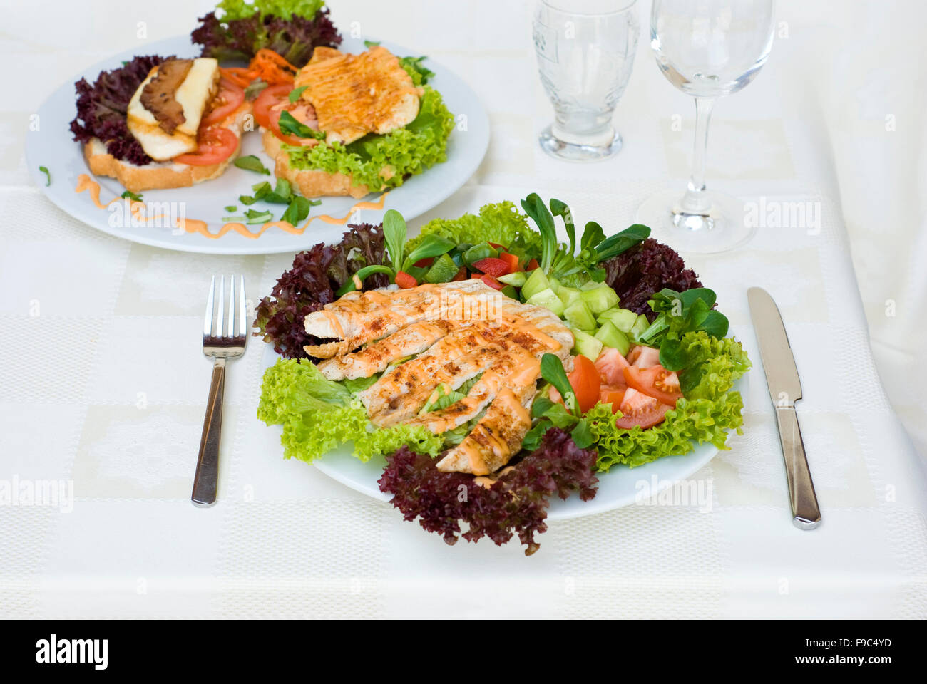 Tasty food from restaurant is ready to eat Stock Photo - Alamy