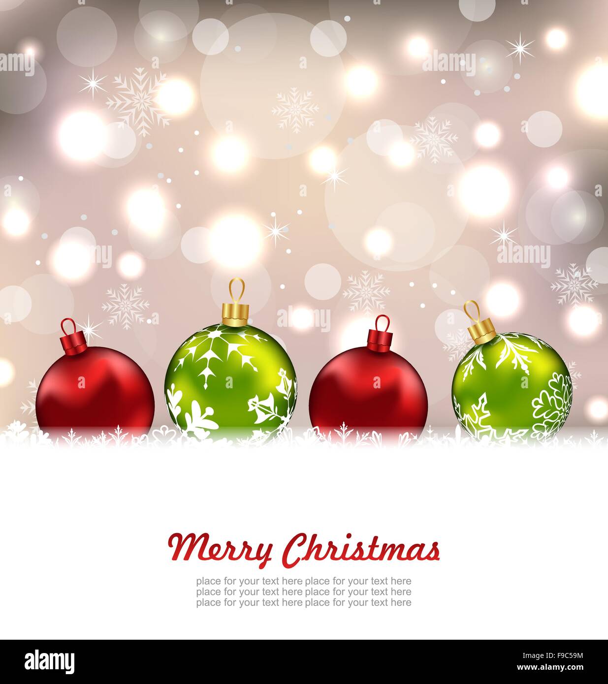 Christmas card colorful glass Stock Vector Images - Alamy