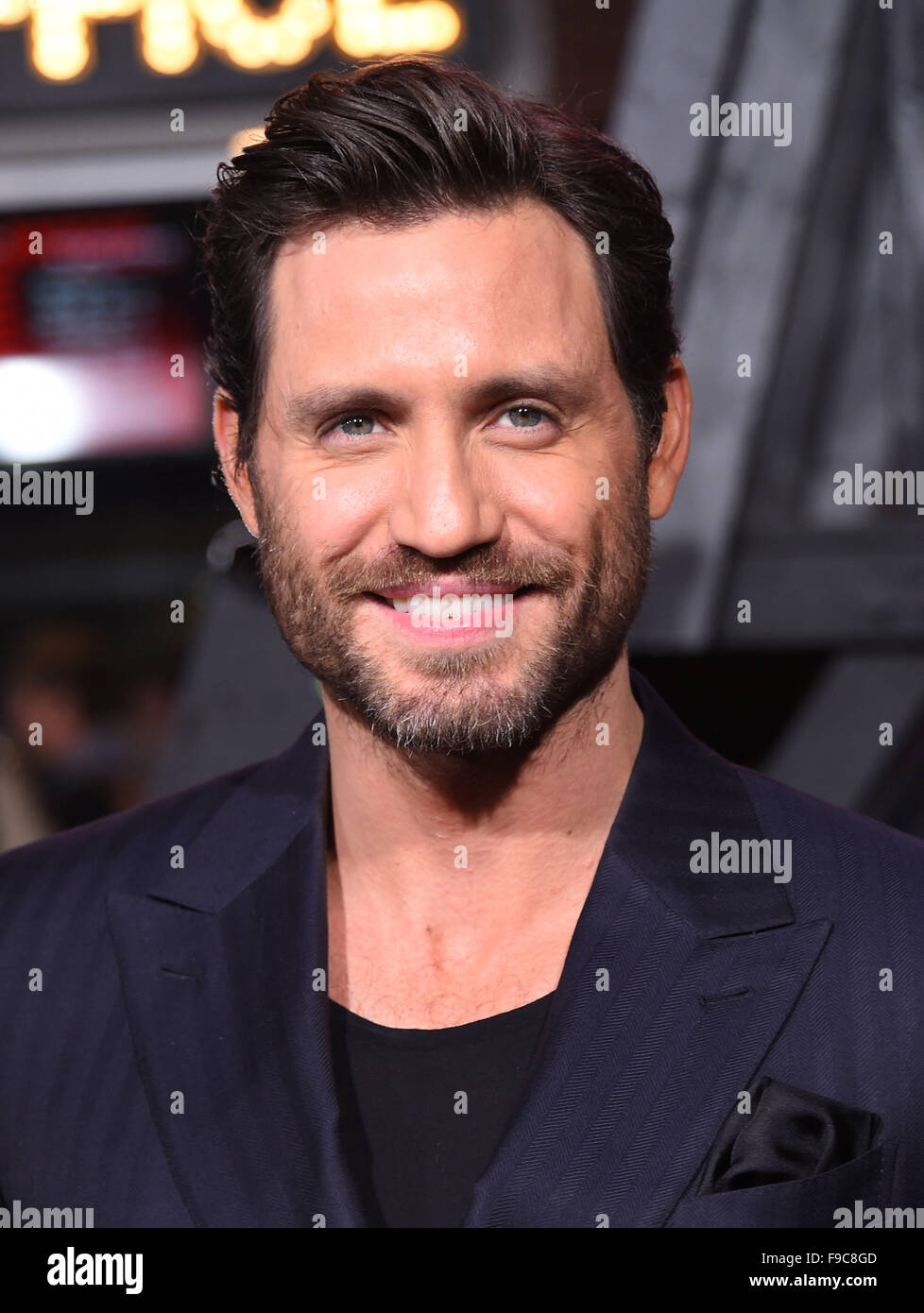 Hollywood, California, USA. 15th Dec, 2015. Edgar Ramirez arrives for ...