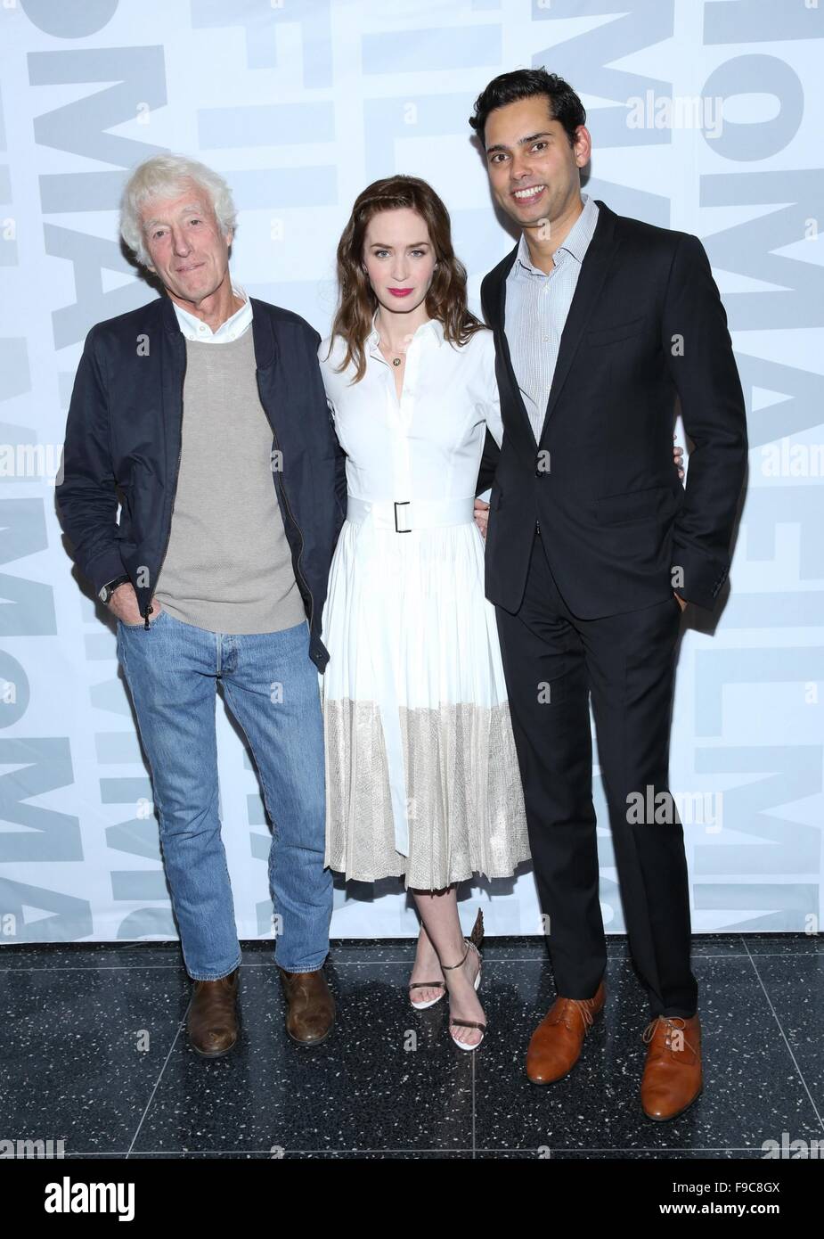 New York, NY, USA. 15th Dec, 2015. Emily Blunt, Roger Deakins, Rajendra ...