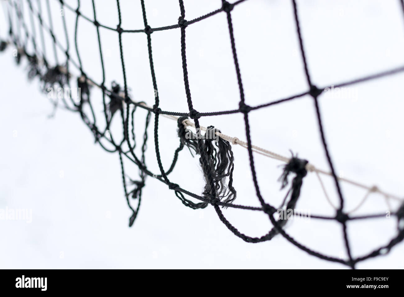 Frayed soccer net hi-res stock photography and images - Alamy