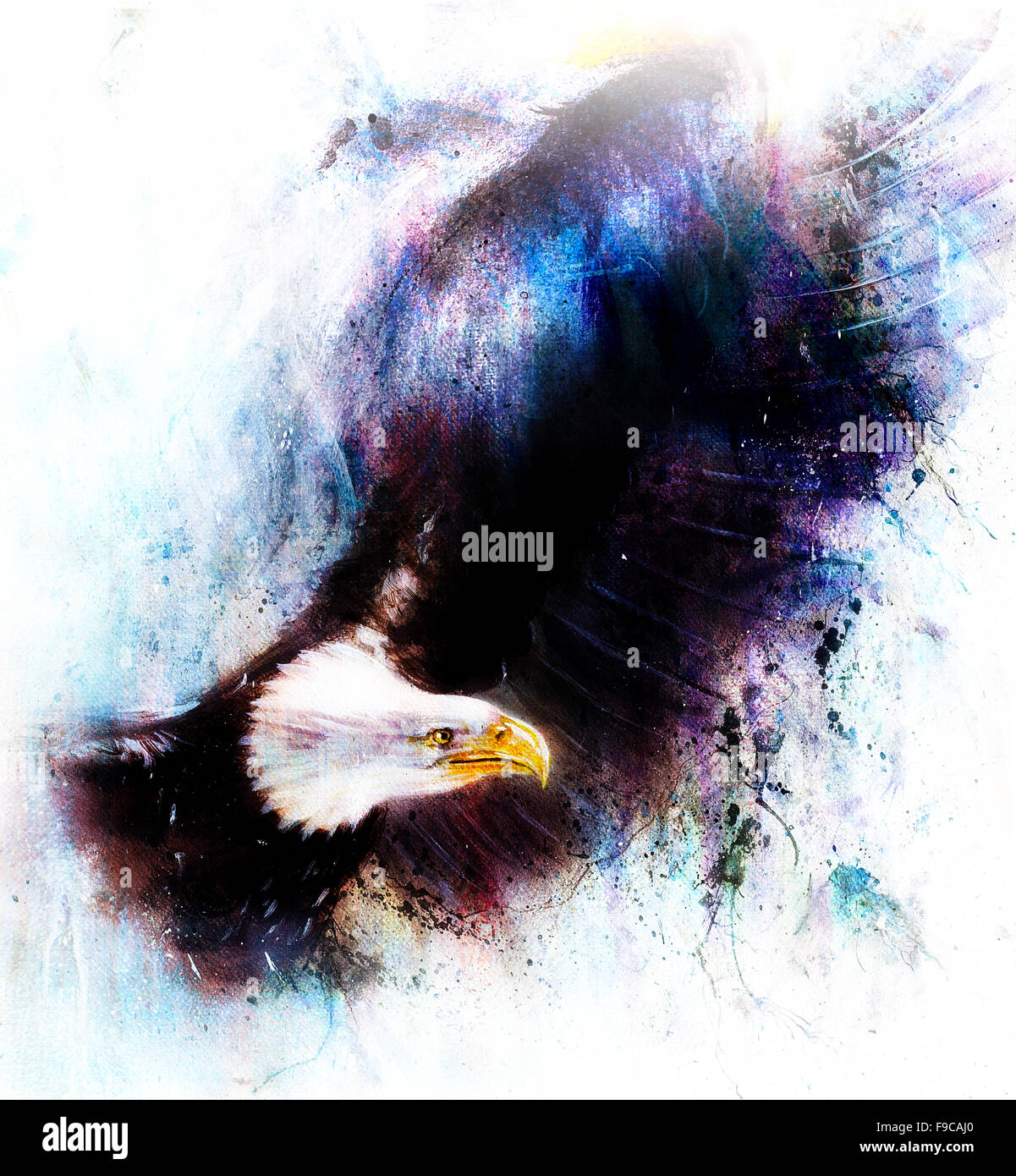 Airbrush eagle art Cut Out Stock Images & Pictures - Alamy