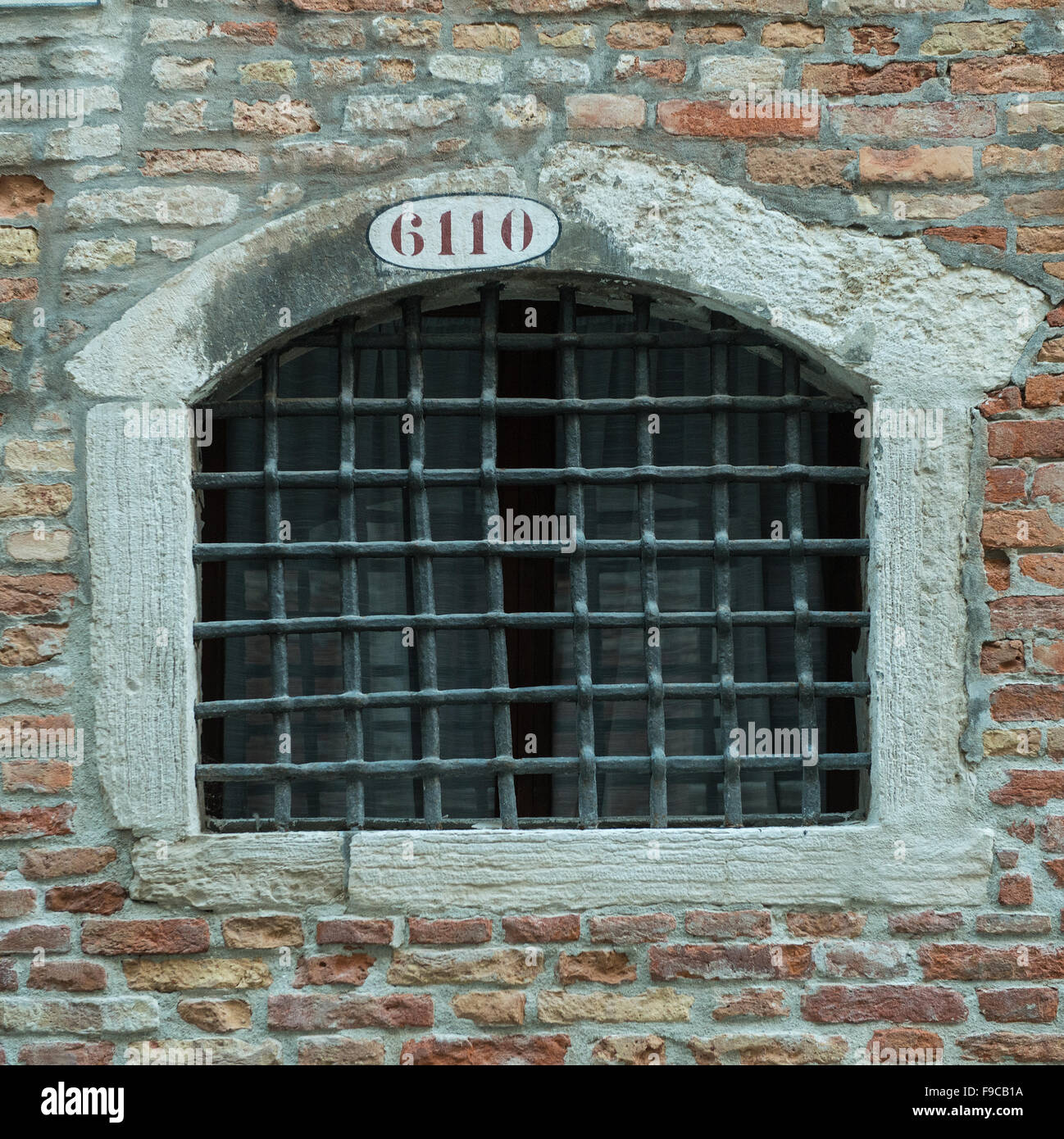 old circular window in Venice Stock Photo - Alamy