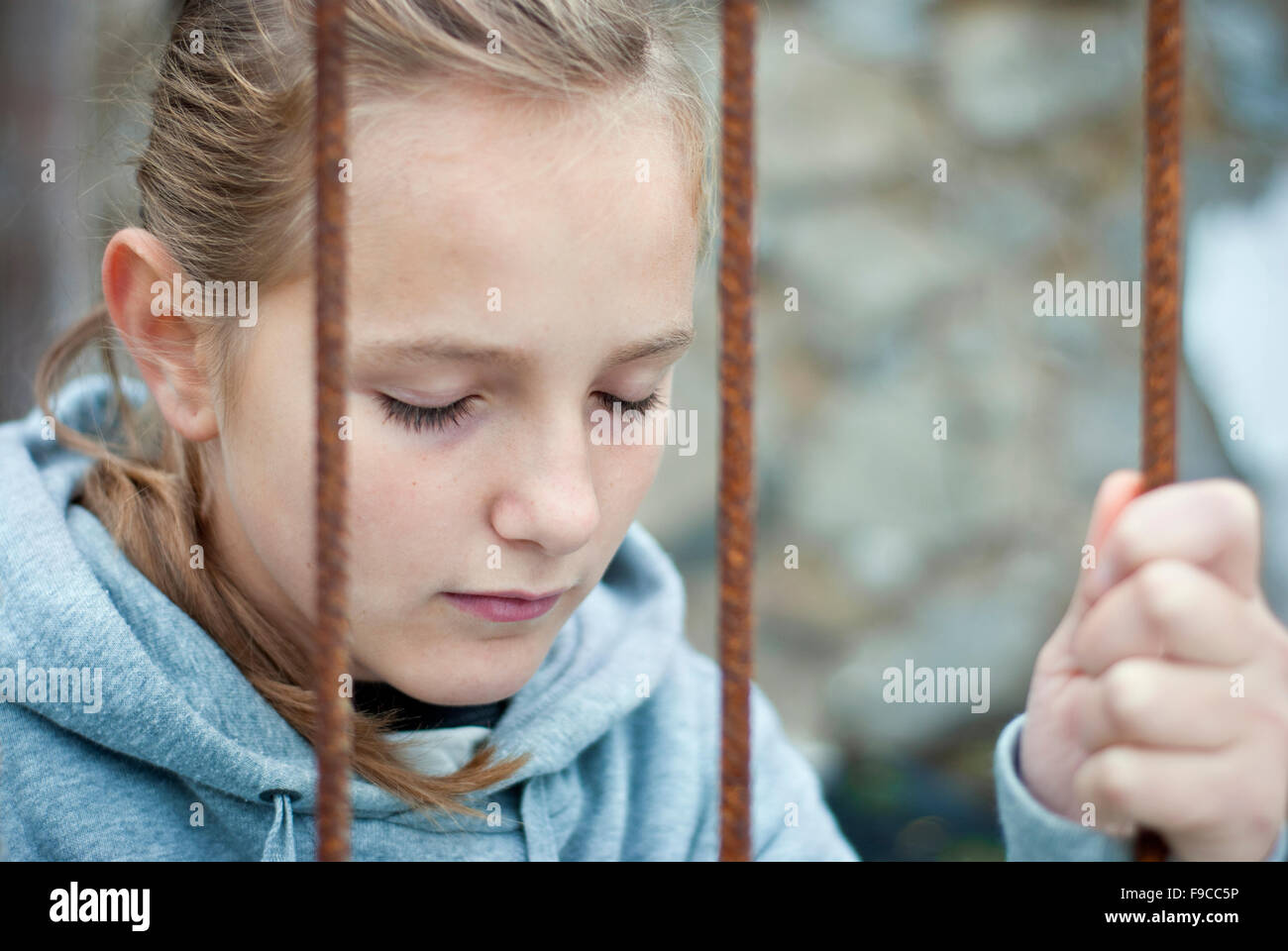 Little sad child is lonesome Stock Photo - Alamy