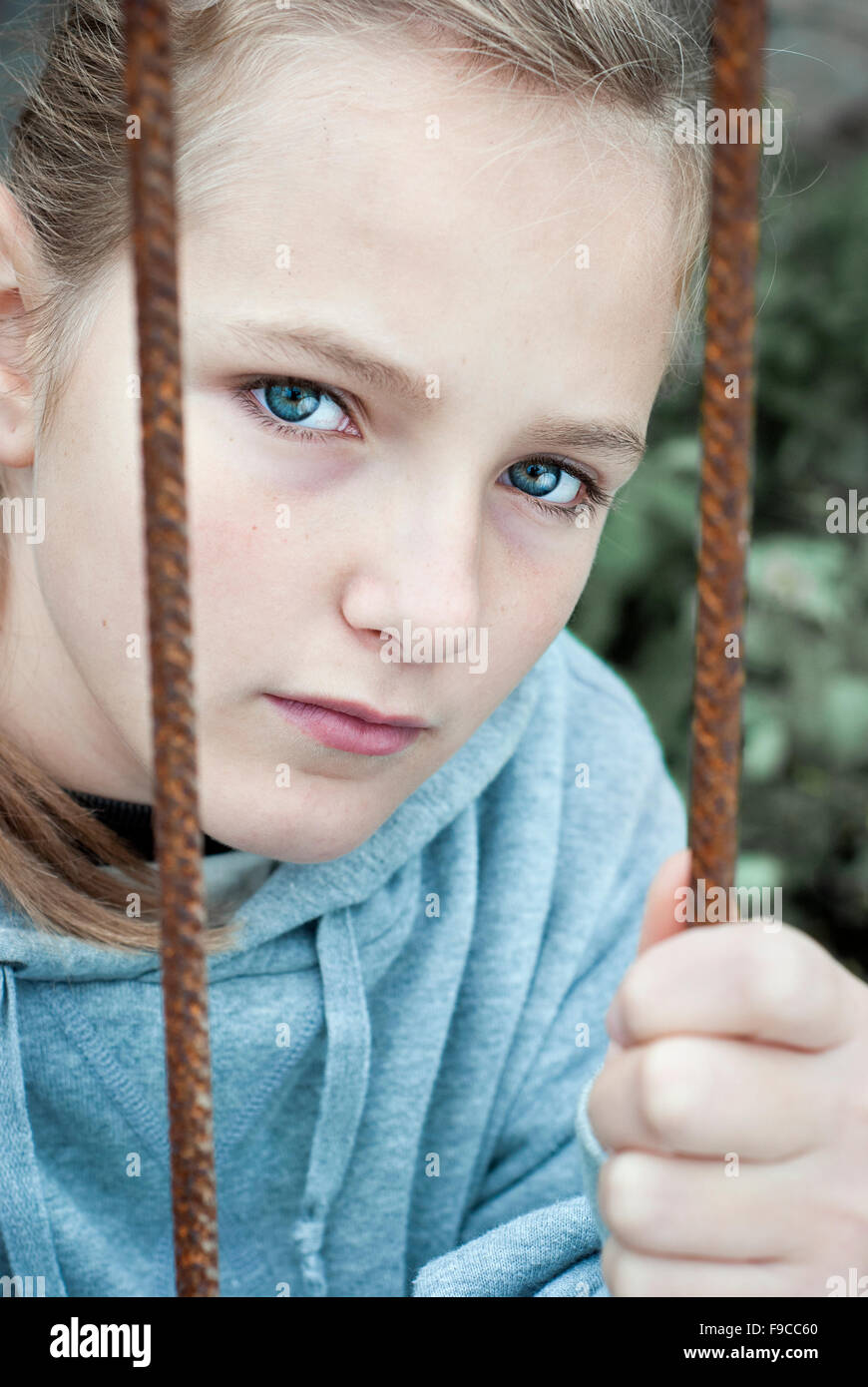 Little sad child is lonesome Stock Photo - Alamy