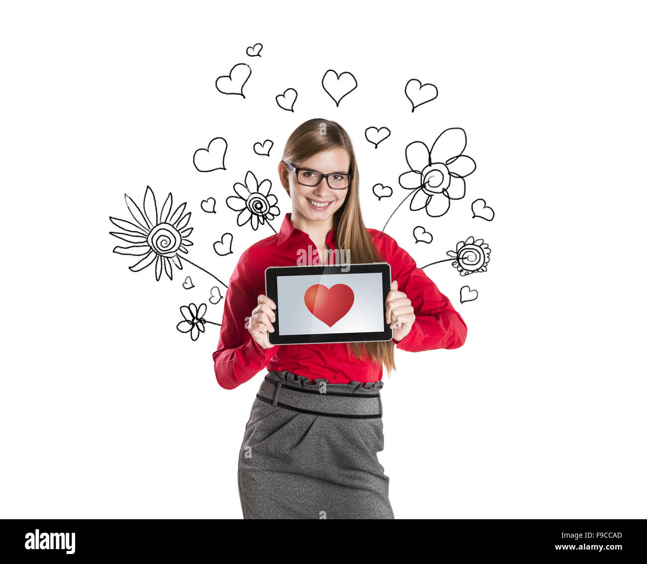 Funny love in social media and internet communication Stock Photo - Alamy