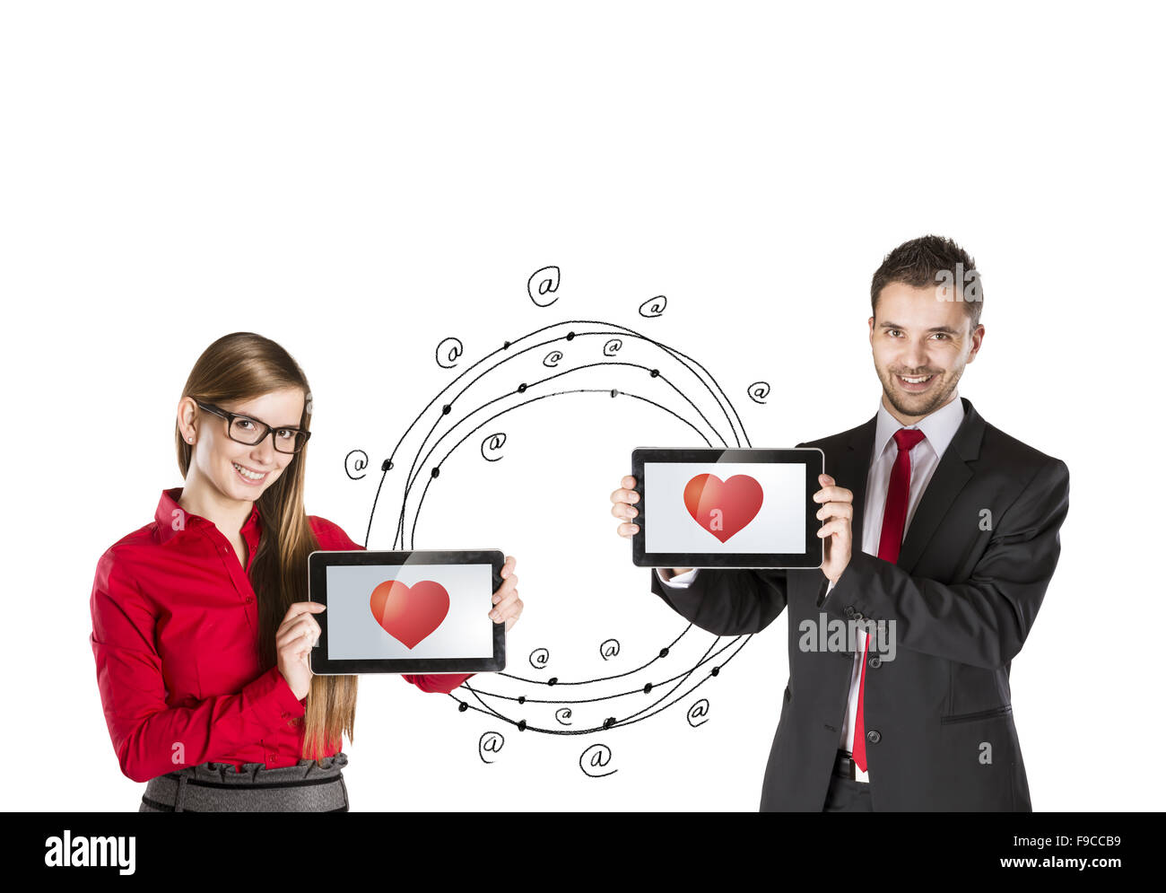 Funny love in social media and internet communication Stock Photo - Alamy