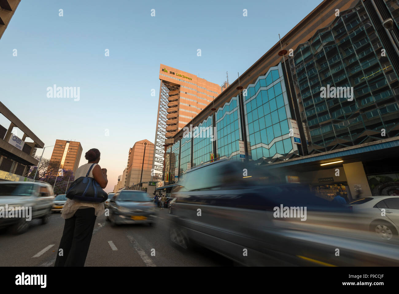 Harare street central hi-res stock photography and images - Alamy