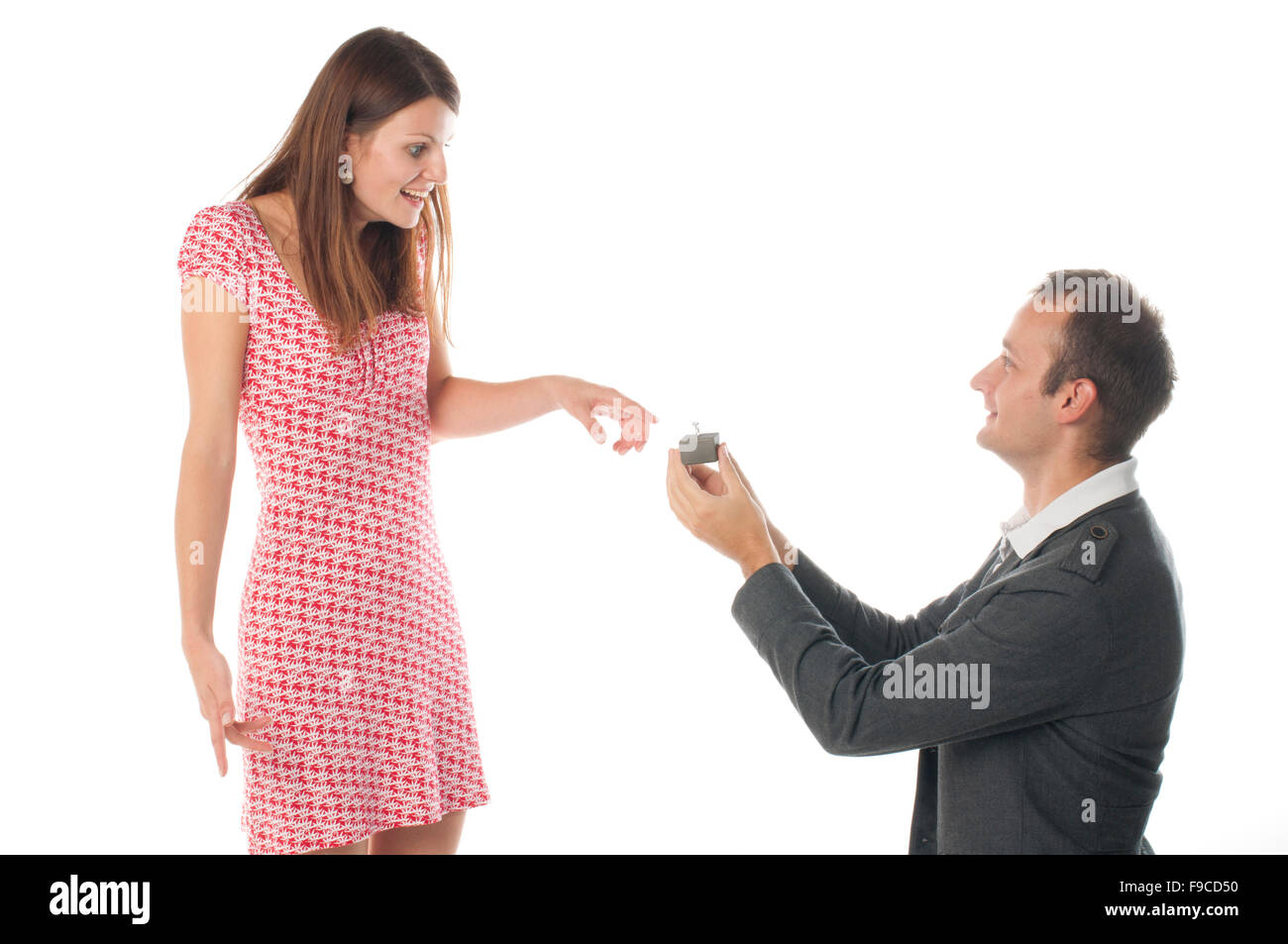 Female proposal Cut Out Stock Images & Pictures - Alamy