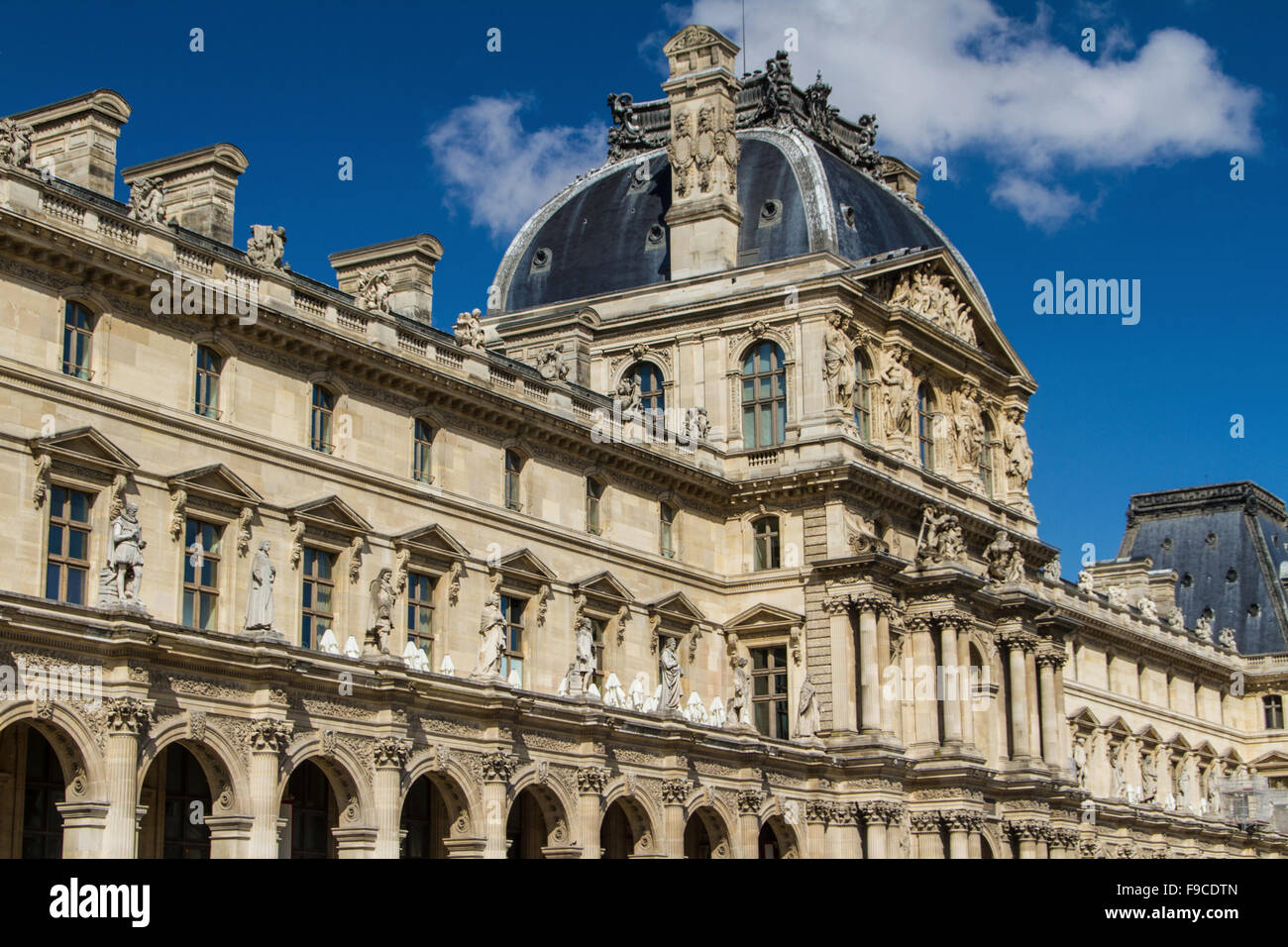 PARIS - JUNE 7: Louvre building on June 7, 2012 in Louvre Museum, Paris ...