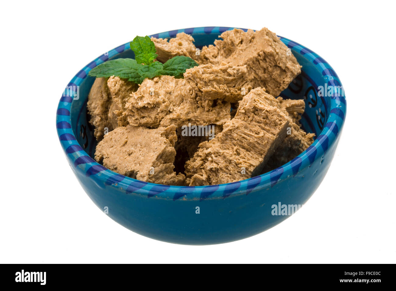 Sunflower Halva isolated studio macro shoot Stock Photo - Alamy