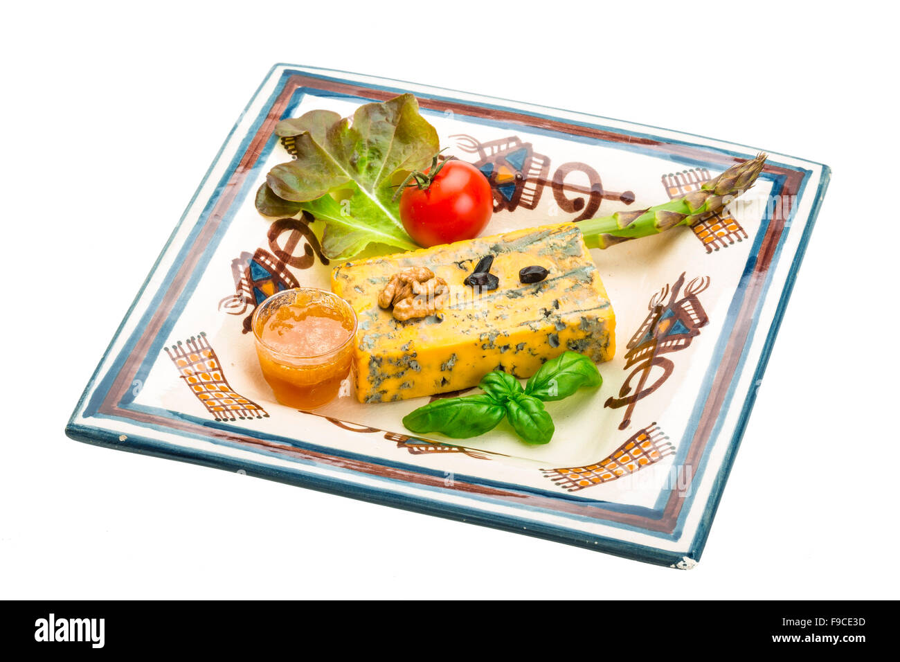 Gold cheese with mould Stock Photo - Alamy