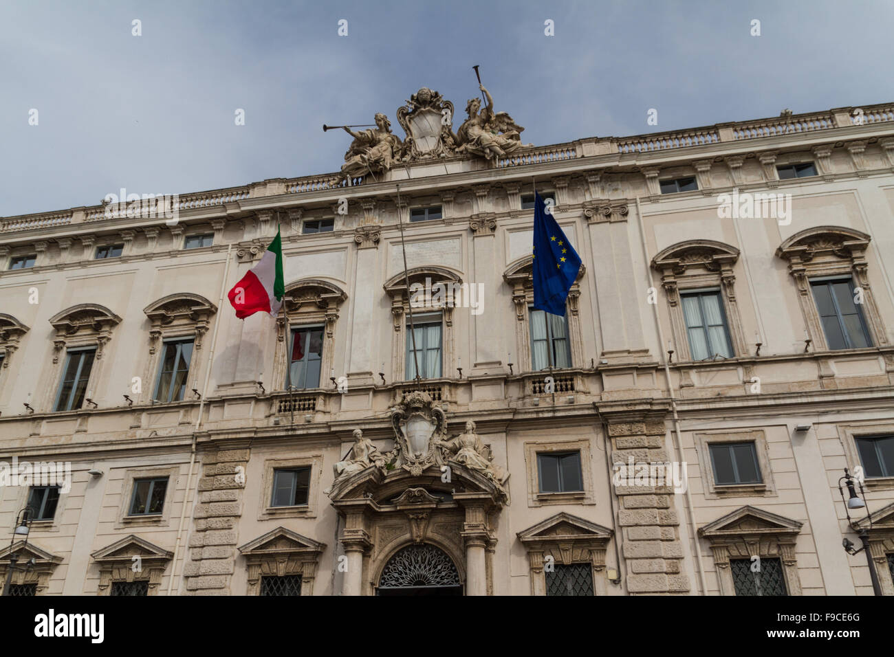 Rome, the Consulta building in Quirinale square Stock Photo - Alamy