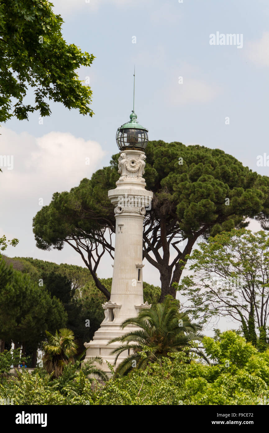 small lighthouse between the trees in Rome, Italy Stock Photo - Alamy
