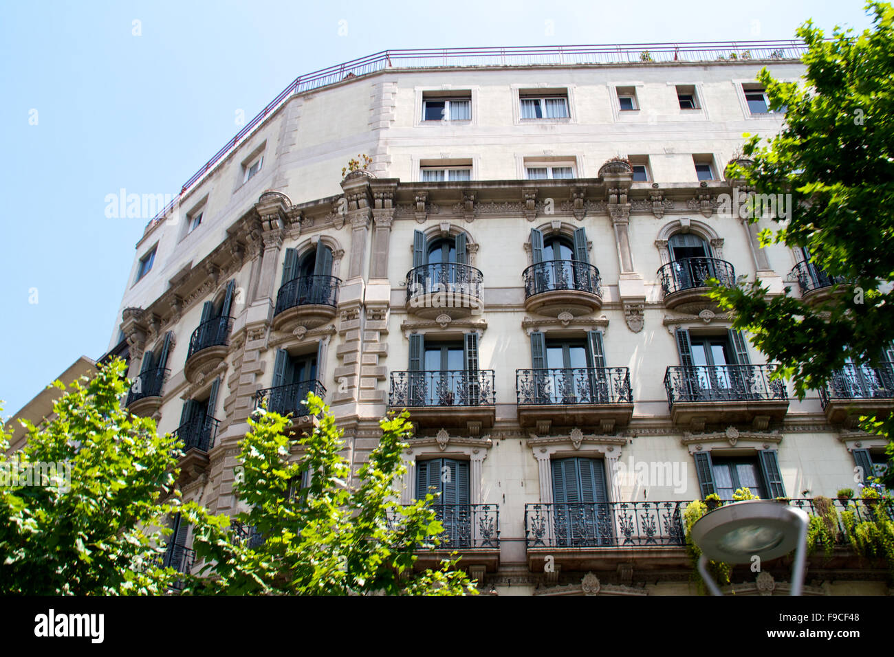 Aerial view of Barcelona and its skyline, Spain Stock Photo - Alamy