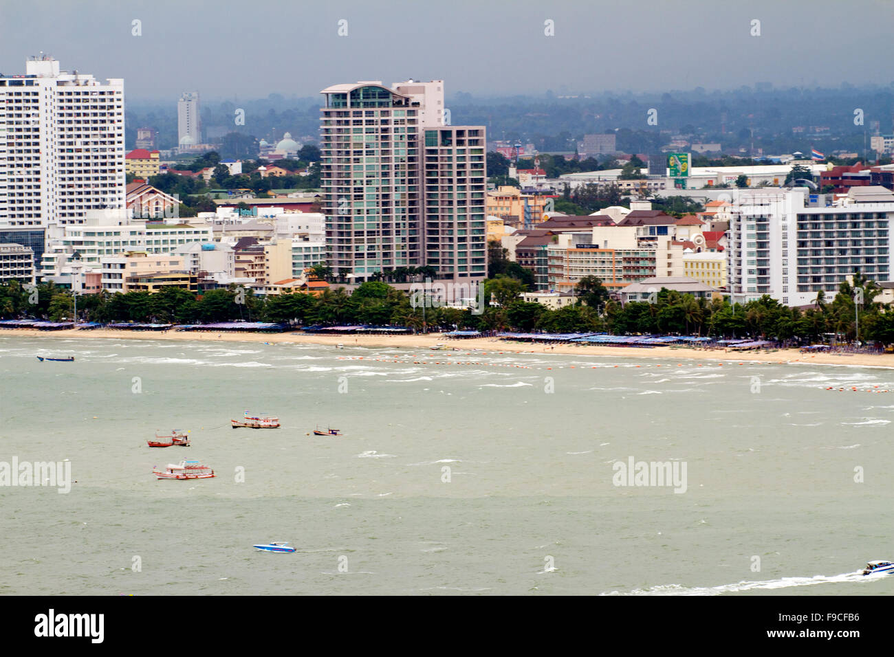 PATTAYA - SEPTEMBER 10 : Pattaya-city birds view September 10, 2011 in ...