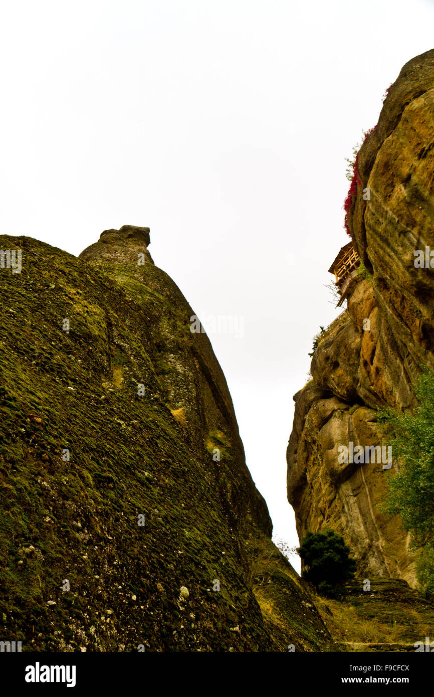Meteora cliffs and monasteries Stock Photo - Alamy