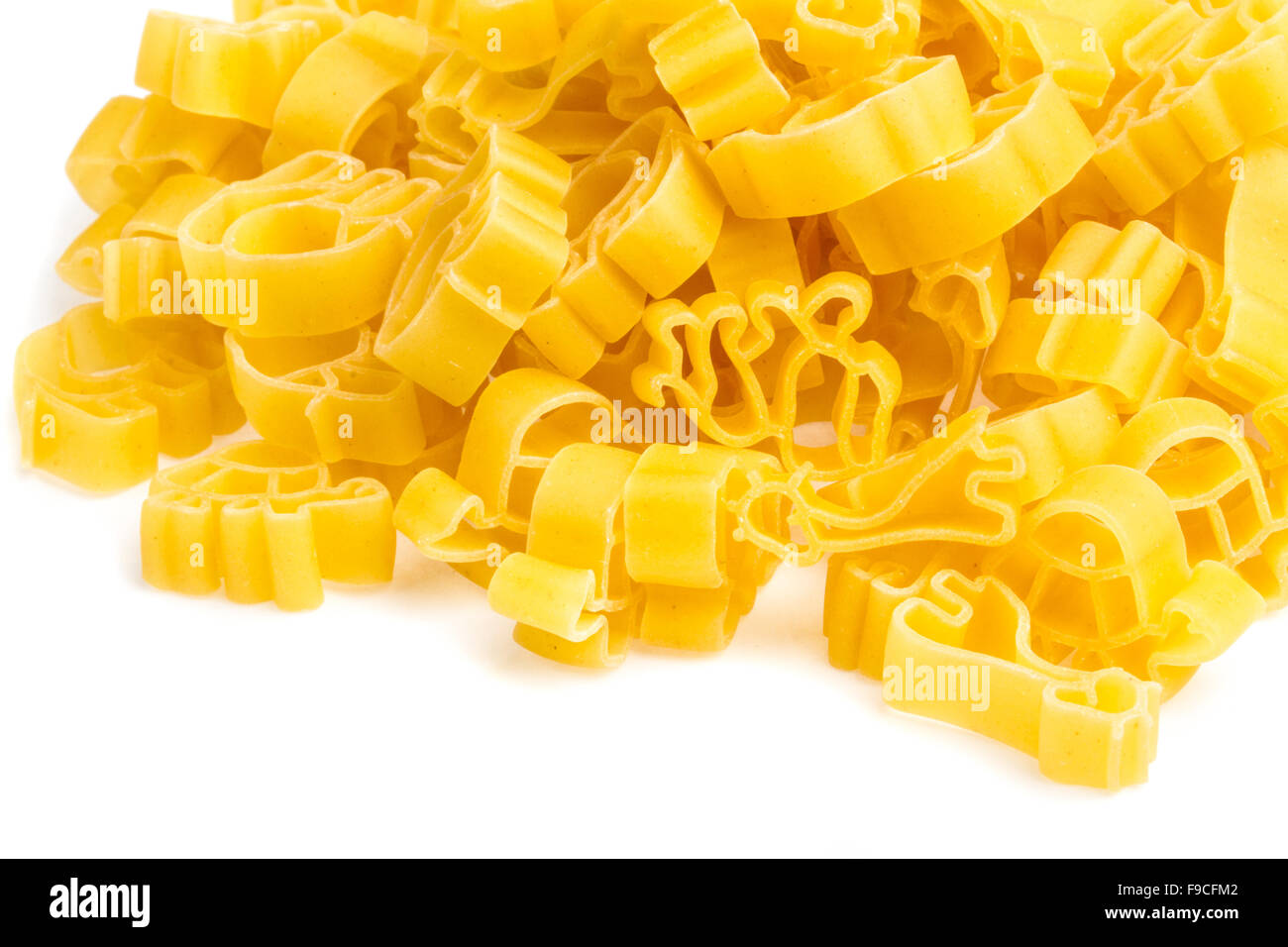 Raw yellow Italian pasta Stock Photo - Alamy