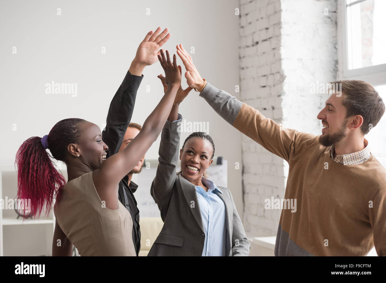 Group of Diverse Multiethnic People Teamwork at Office Stock Photo - Alamy