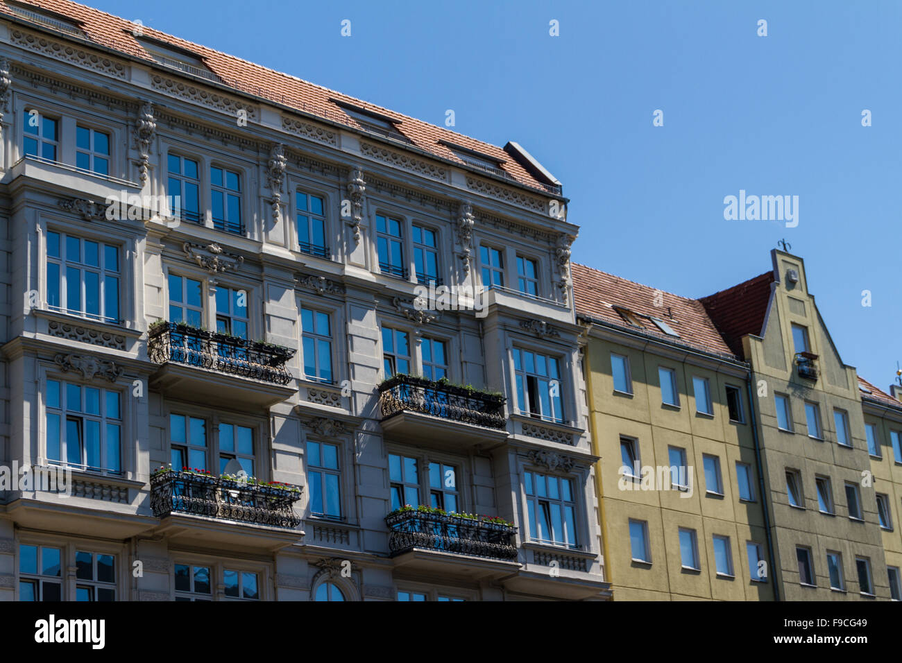 Row of Buildings in Berlin, Germany Stock Photo - Alamy