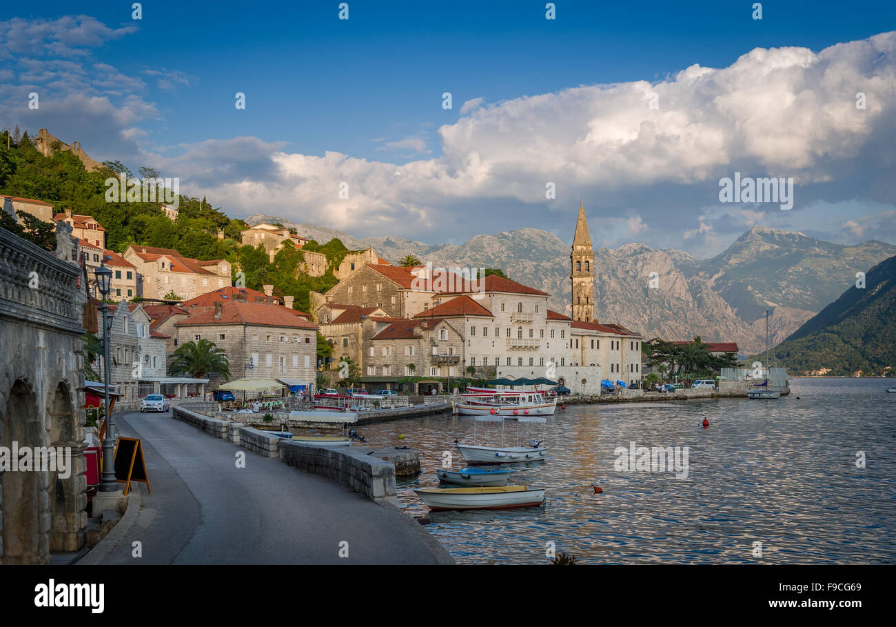 Perast historical town tower hi-res stock photography and images - Alamy